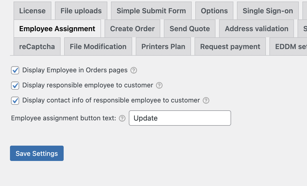 Employee Assignment | Print Science Documentation